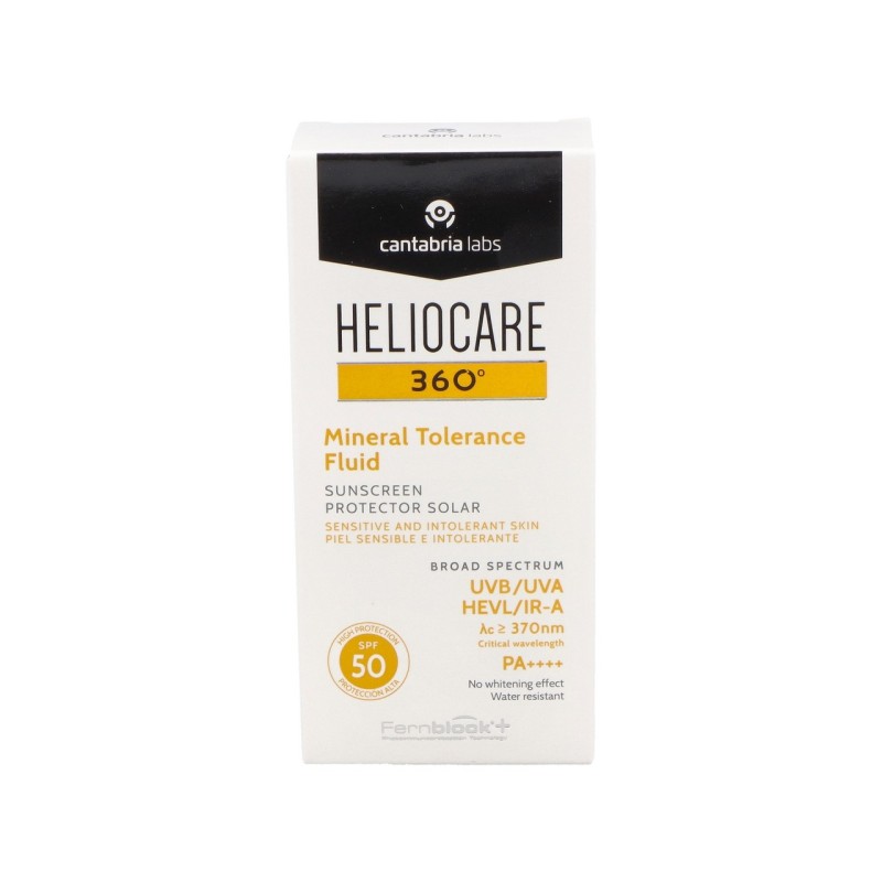 HELIOCARE 360 SPF 50 MINERAL TOLERANCE FLUID PROTECTOR SOLAR 1 ENVASE 50 ML